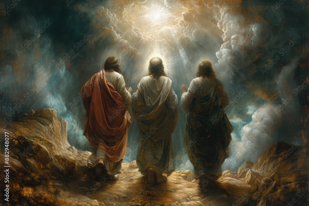 Heavenly splendor: transfiguration of lord is the appearance of divine ...