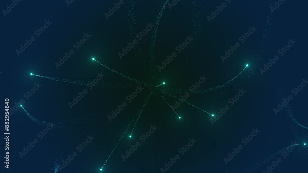 Moving flow colorful particles flashing micro units grainy sands on ...