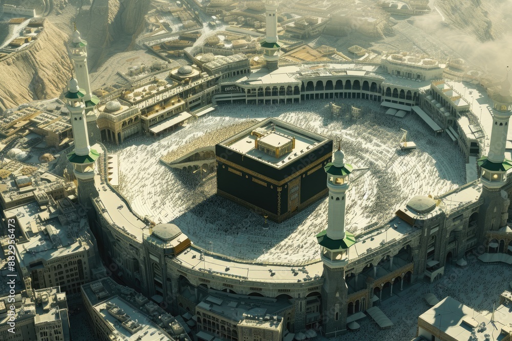 Miniature sacred shrine model Create a detailed ultra-high definition ...