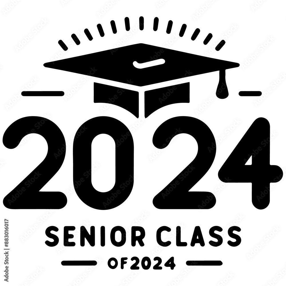 2024 graduation vector illustration set featuring caps, diplomas, and ...