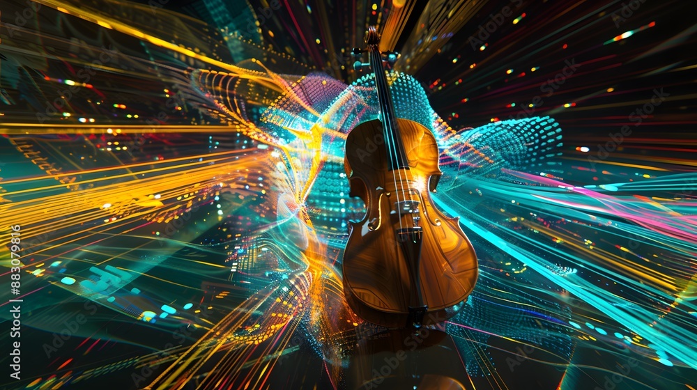 An Immersive Visualization Of Physical Modeling Synthesis With Virtual