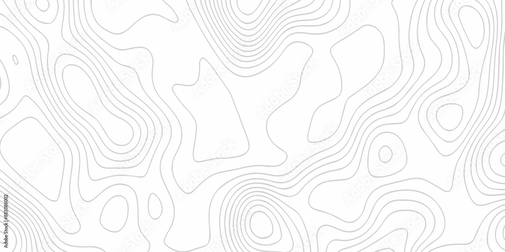 The stylize topography landscape grid map and counter wave line ...