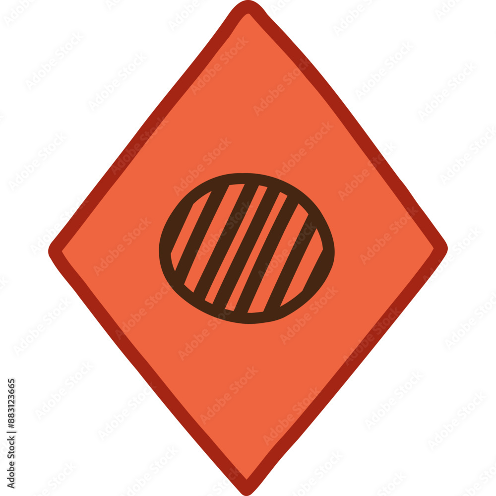 Cute hand drawn shaded checkbox in the shape of rhombus. Diary note ...