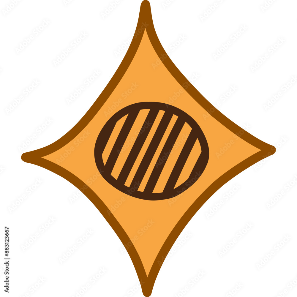 Cute hand drawn shaded checkbox in the shape of star. Diary note ...