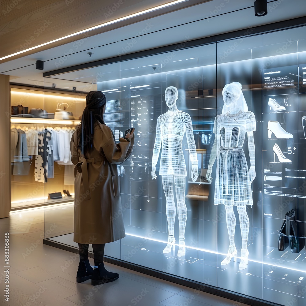Luxury Retail Store with Virtual Dressing Rooms and Tech Enhanced ...