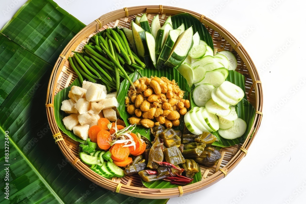 Ulam mahu awet muda made of banana heart, peanut butter, japanese ...