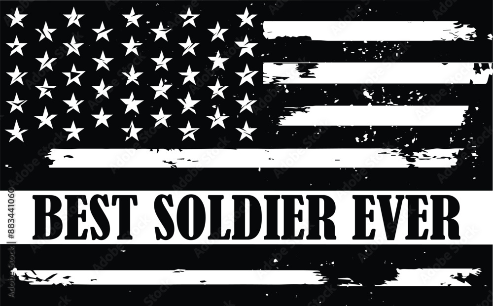 Vetor de best soldier ever Eps – US flag eps – Best soldier ever eps ...