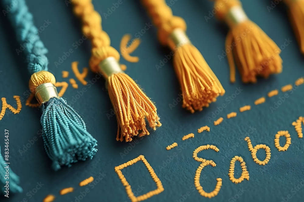 A detailed graduation checklist in a minimalist style, captured from a ...