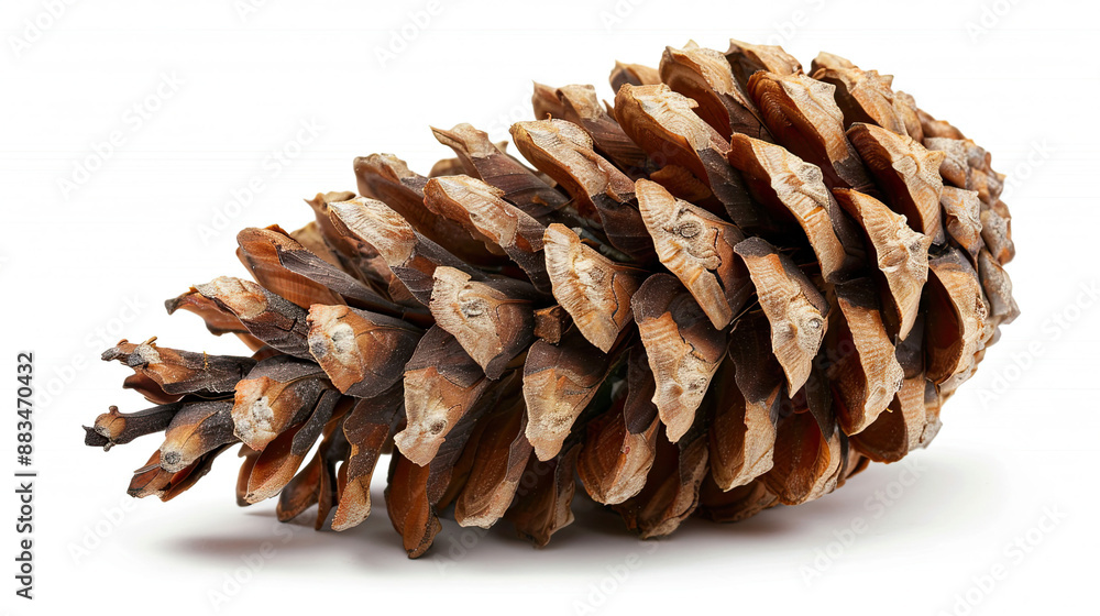 Pinecone Isolated on White Background, Natural Pine Cone, Botanical ...