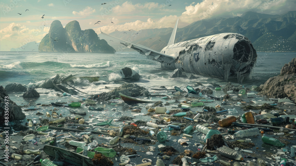 The Pacific Ocean is home to a giant floating garbage dump, mostly made ...