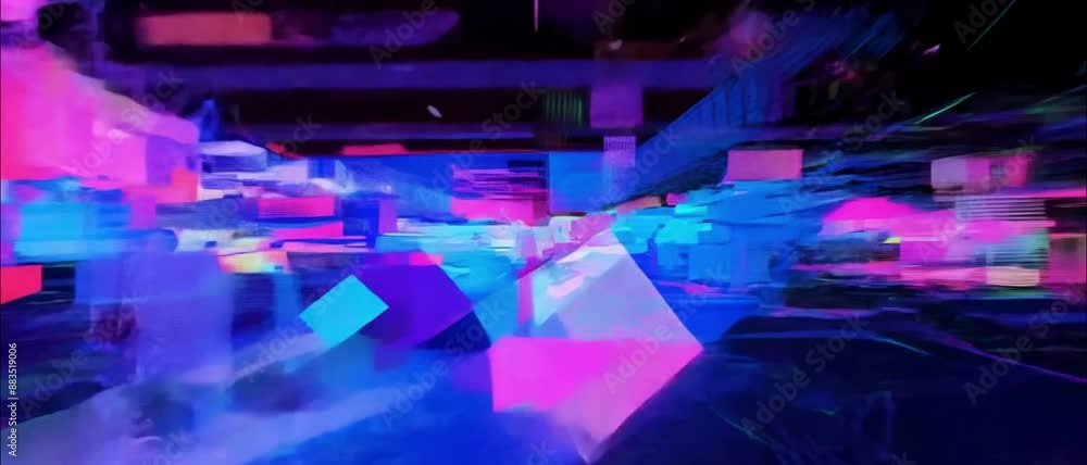 Glitch noise background static television VFX. Digital pixel noise ...