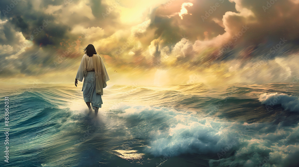 Jesus Christ, who received powers from His Father God, performs various ...