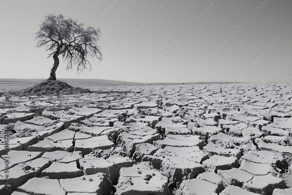 Foto de Barren Earth: The Stark Reality of Drought and Its Devastating ...