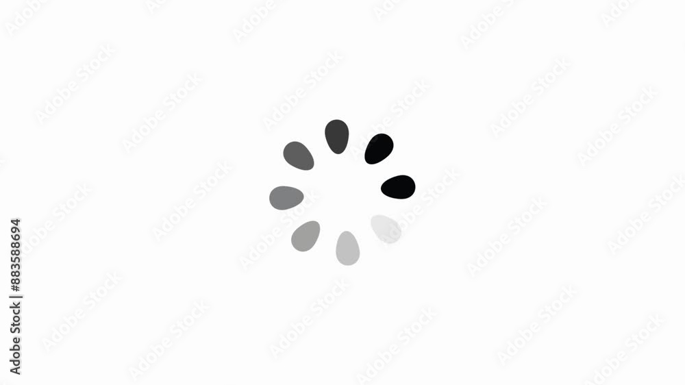 Loading Animation Icon on Transparent Background. Download Progress ...