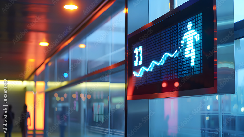 A High-Tech Emergency Evacuation Sign with a Countdown Timer for ...