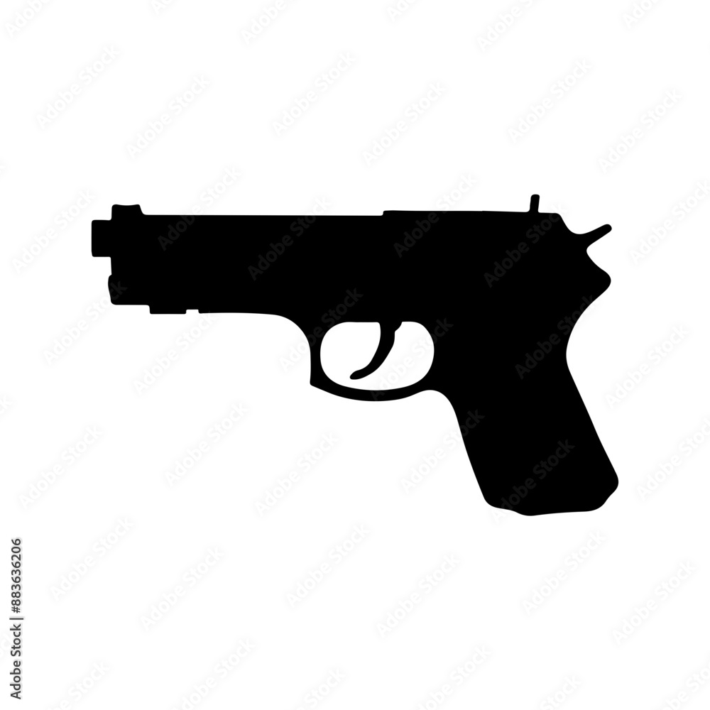 Pistol Gun Svg, Gun Svg, Pistol Gun Clipart, Shooting Svg, Pistol gun ...