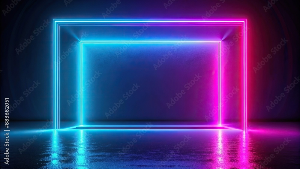 Abstract blur neon glow background Blue pink purple colors light ...