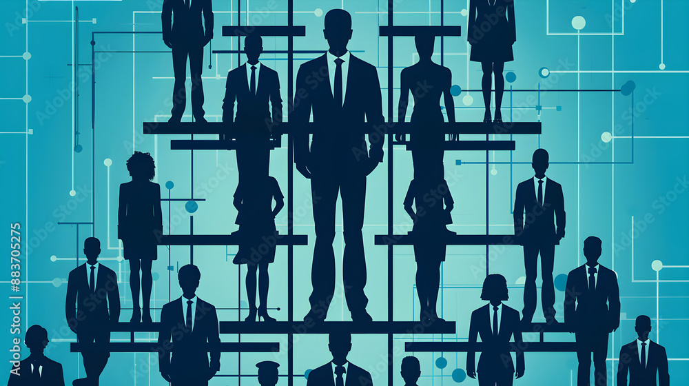 Visual Representation of Business Hierarchy Illustrating Levels of ...