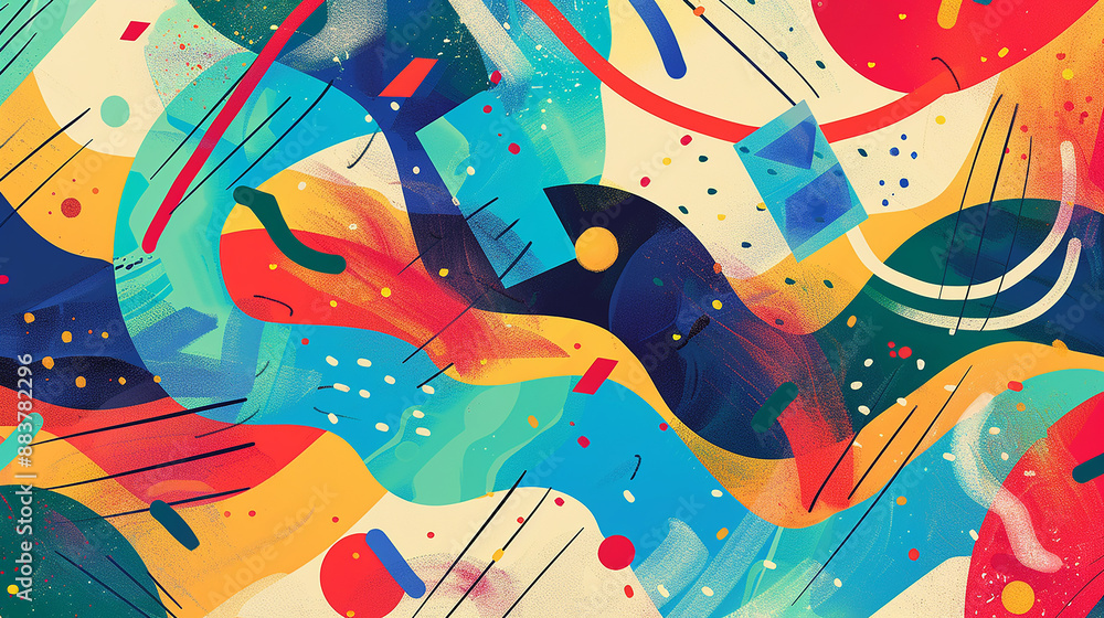 Modern illustration of an abstract card background in modern style ...