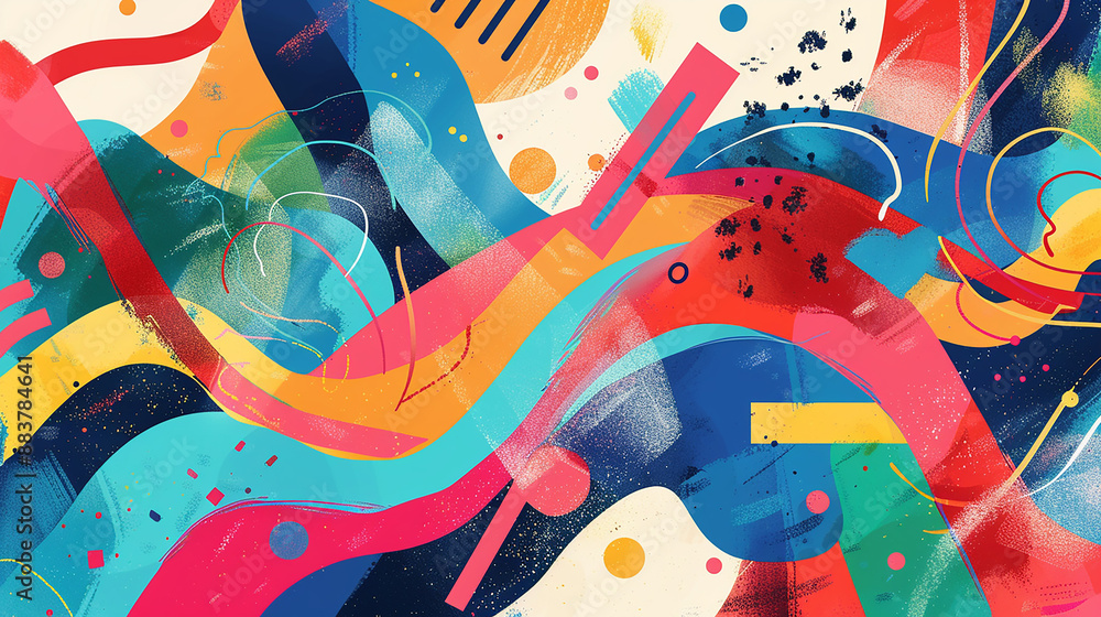 Modern illustration of an abstract card background in modern style ...