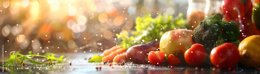 Clean Food Processing with Certificate and ISO Badge Concept on ...