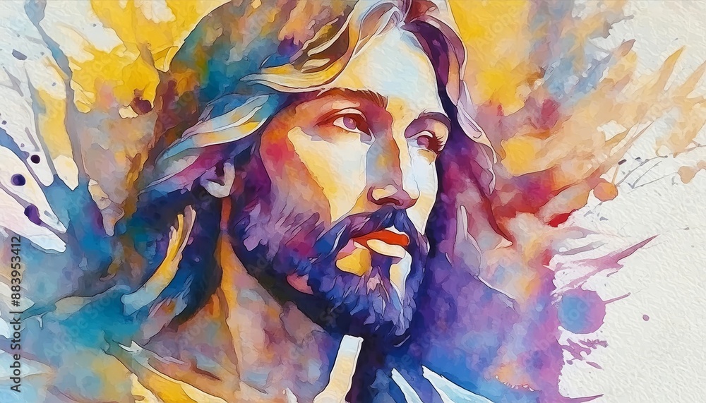 Portrait of Christ - Depiction of Jesus Christ - Peaceful and Calming ...