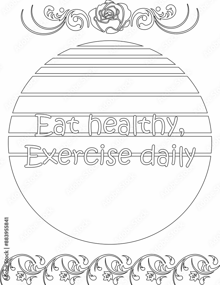 Printable inspirational coloring page for kids and adults with ...