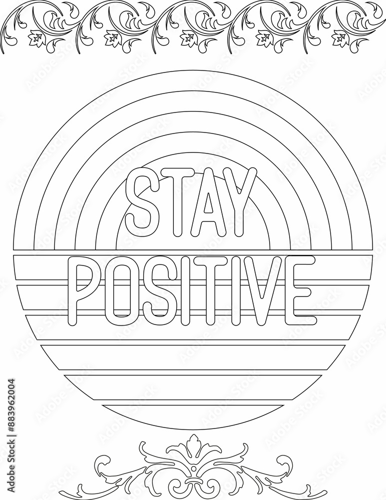 Printable affirmation coloring page for kids and adults with ...