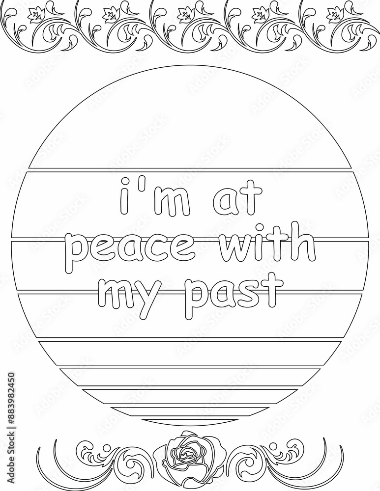 Printable affirmation coloring page for kids and adults with ...