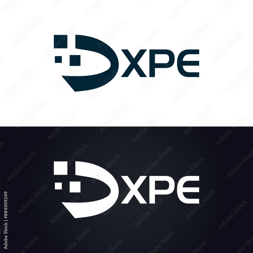 XPE logo. X P E design. White XPE letter. XPE, X P E letter logo design ...