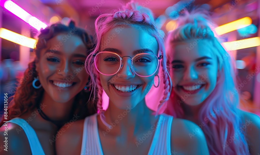 Young people, part of a creative millennial streamer group, share viral ...