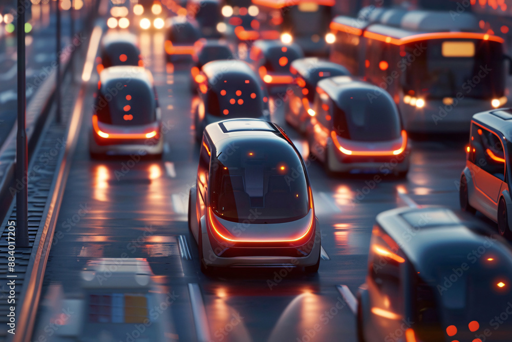 Transportation and technology concept. ITS (Intelligent Transport ...