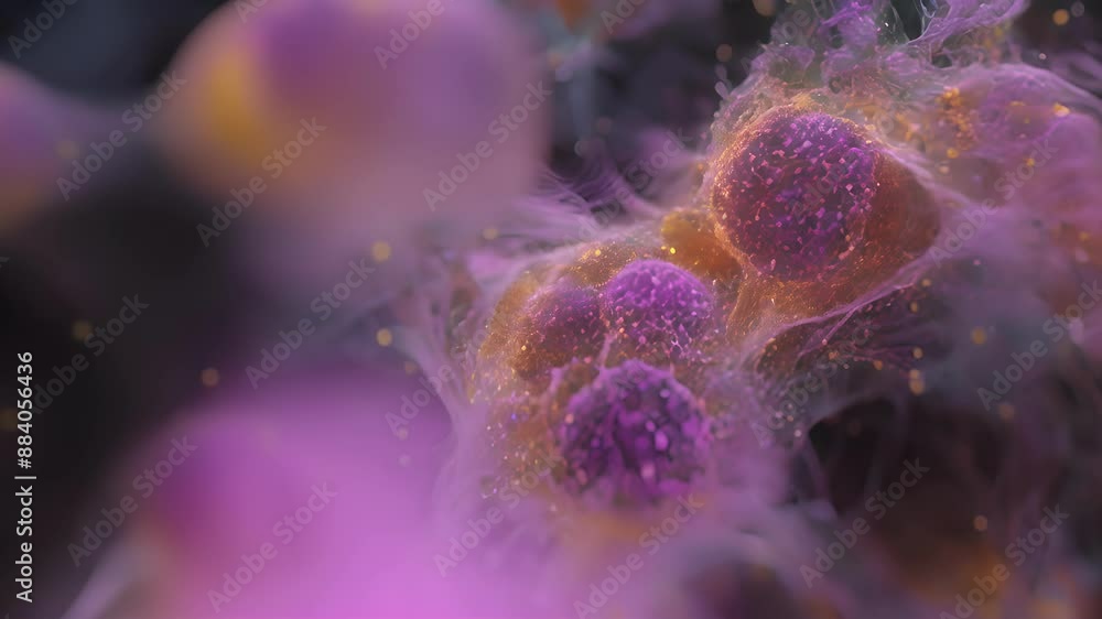 A microscopic image showing the process of induced pluripotent stem ...