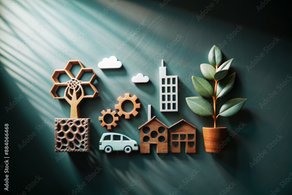 Reduce CO2 emissions to limit climate change and global warming. Low ...