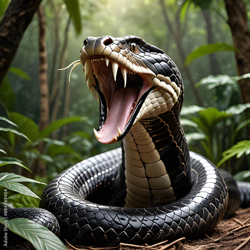 snake in a tree,snake in a jungle ,king cobra in jungle,king cobra in ...