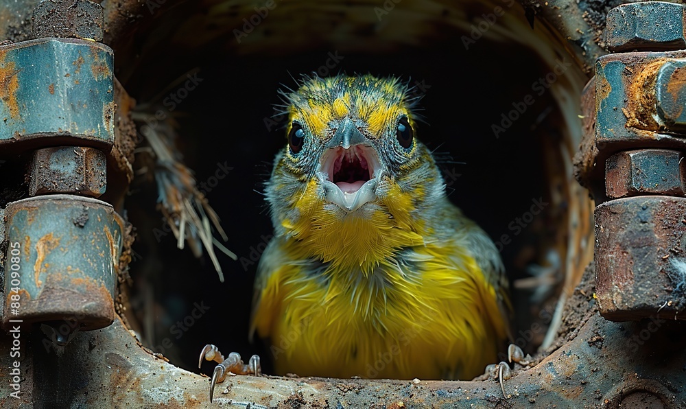In the iconic idiom "canary in the coal mine," a terrified canary bird ...