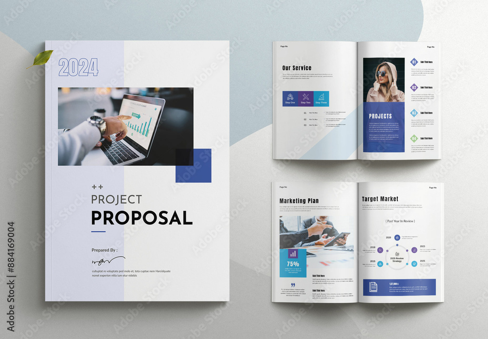 Project Proposal Stock Template | Adobe Stock