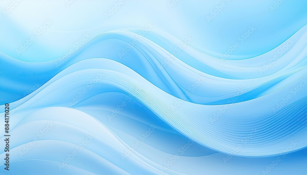 Light blue background, wavy light blue abstract background, abstract ...