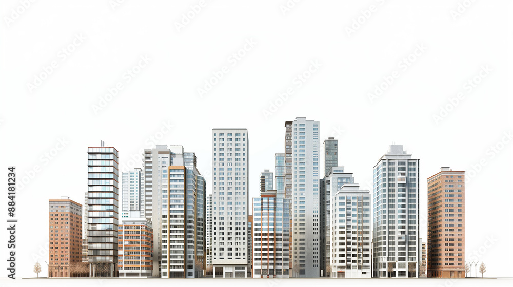 modern city skyline, city skyscrapers, A skyline with tall buildings ...