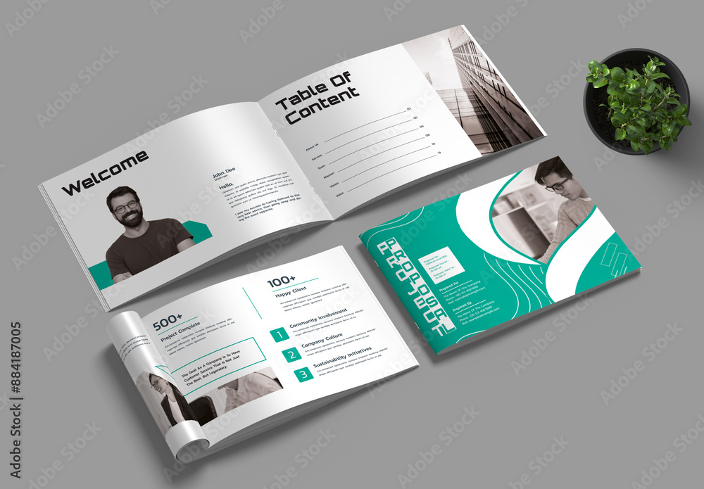 Project Proposal Brochure Layout Stock Template | Adobe Stock