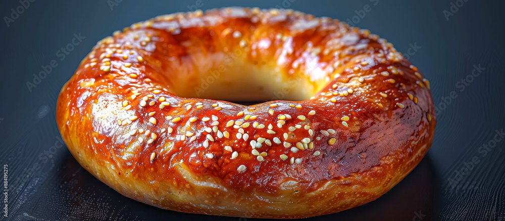 Bagel is a ring shaped bread made from yeasted wheat dough, boiled in ...