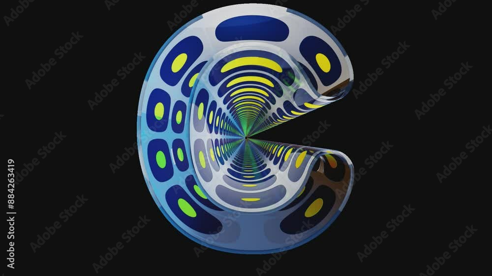 alphabet with dots, Amsterdam-style, alphabetic letter C, transparent ...