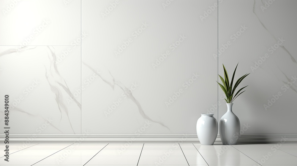 Clean white background with a subtle marble texture, adding elegance ...