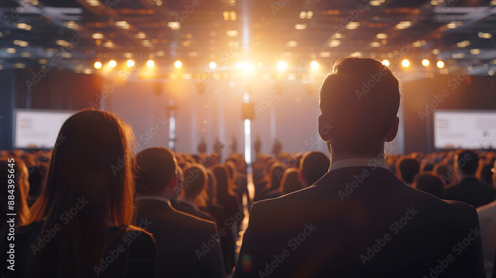 group of people in formal dressing suit as audience at large modern ...