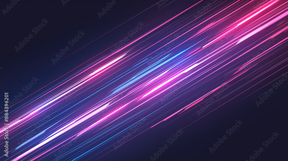 Diagonal Anime Speed Lines. Fast speed glowing flashing lines streaks ...