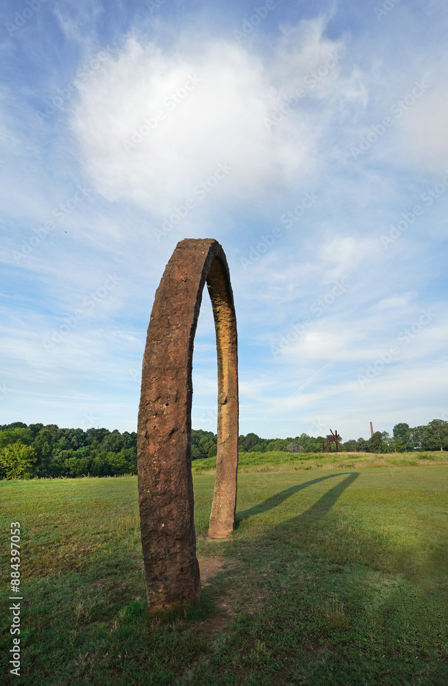 Raleigh, NC - USA - 7-9-2024: The Gyre sculpture by artist Thomas Sayre ...