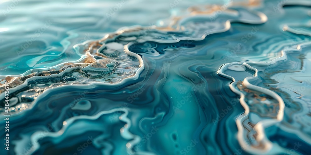 Abstract Art Depicting The Formation Of The Paleozoic Supercontinent Gondwana Concept Geology