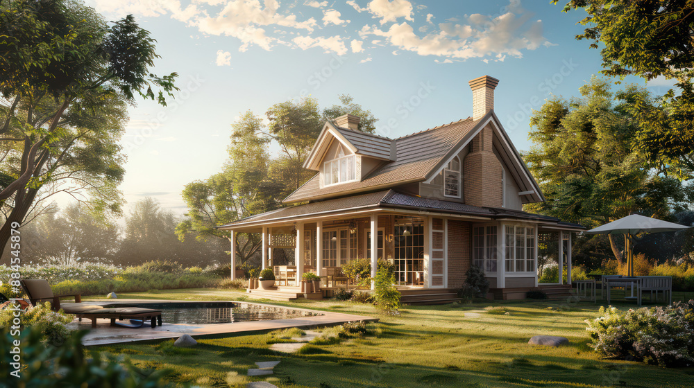 american Cottage-style homes are examples of charm and a welcoming ...