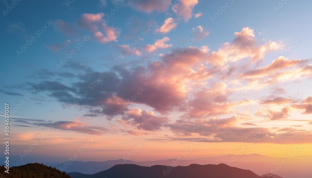 gentle sky pastel colour background of colorful sky concept dramatic ...