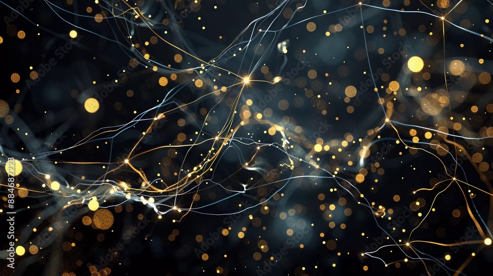 Abstract Tech Background Illustrating the Advanced Structures of Large ...